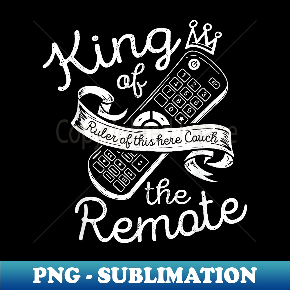 King of the Remote Control TV Funny Potato Couch Lazy Dad - | Inspire ...