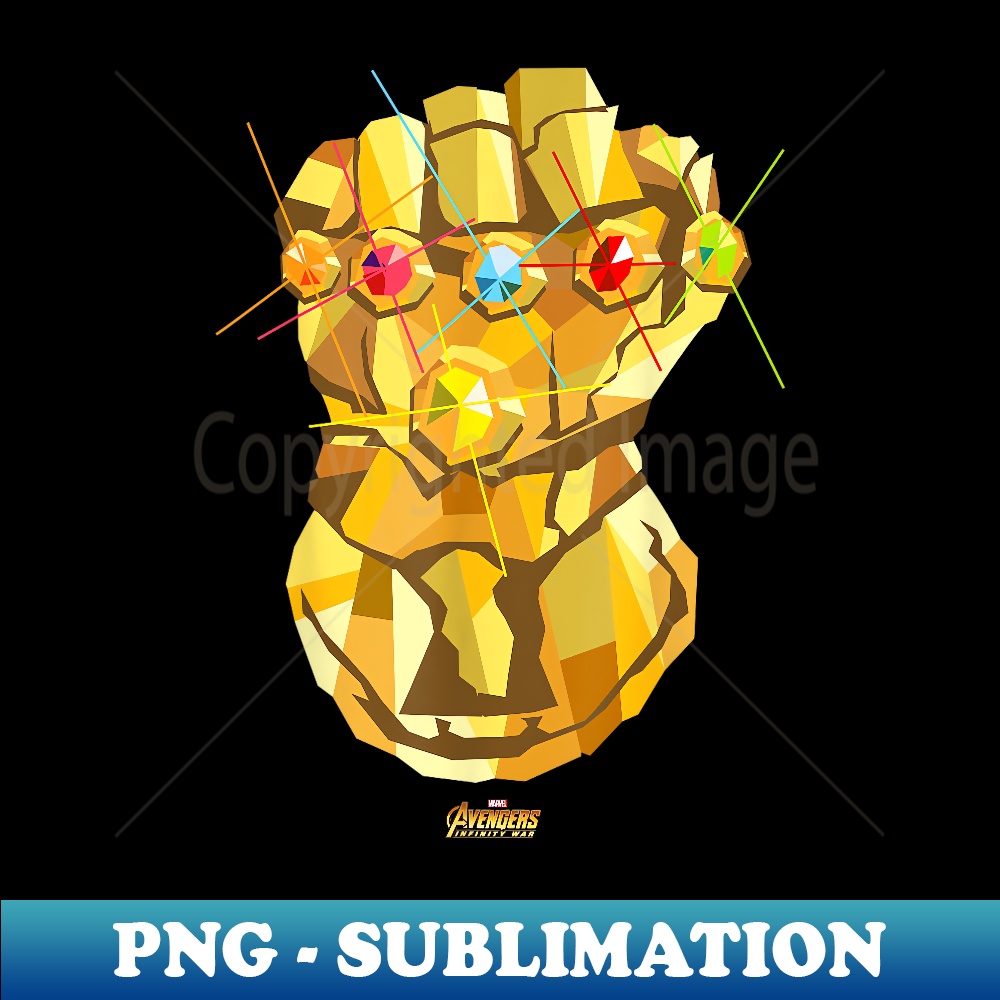 Marvel Infinity War Low Poly Gauntlet Graphic - Sublimation- - Inspire ...