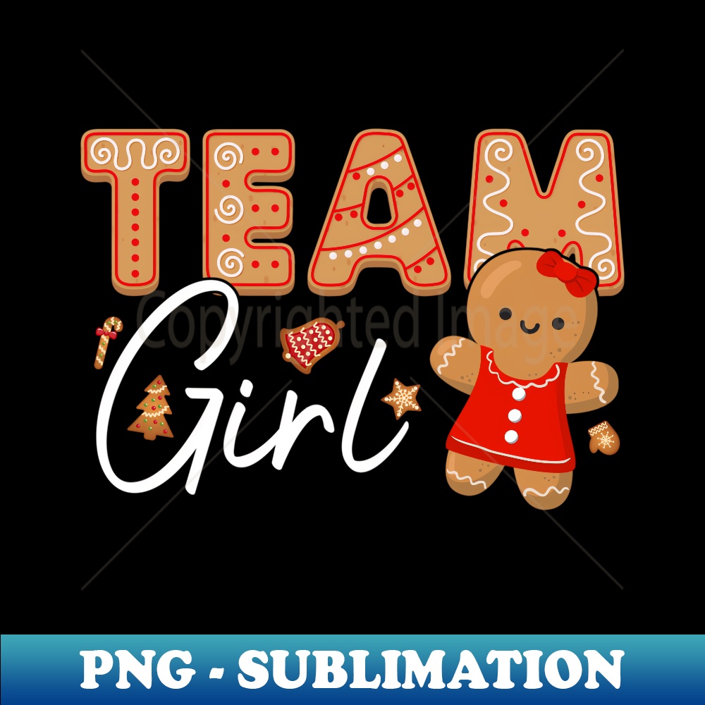 Gingerbread Christmas Team Girl Gender Reveal Baby Shower - | Inspire Uplift