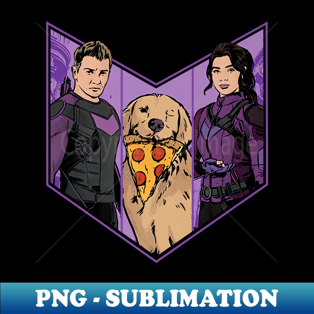 Marvel Hawkeye Clint Barton Kate Bishop and Lucky Arrow - Si | Inspire ...