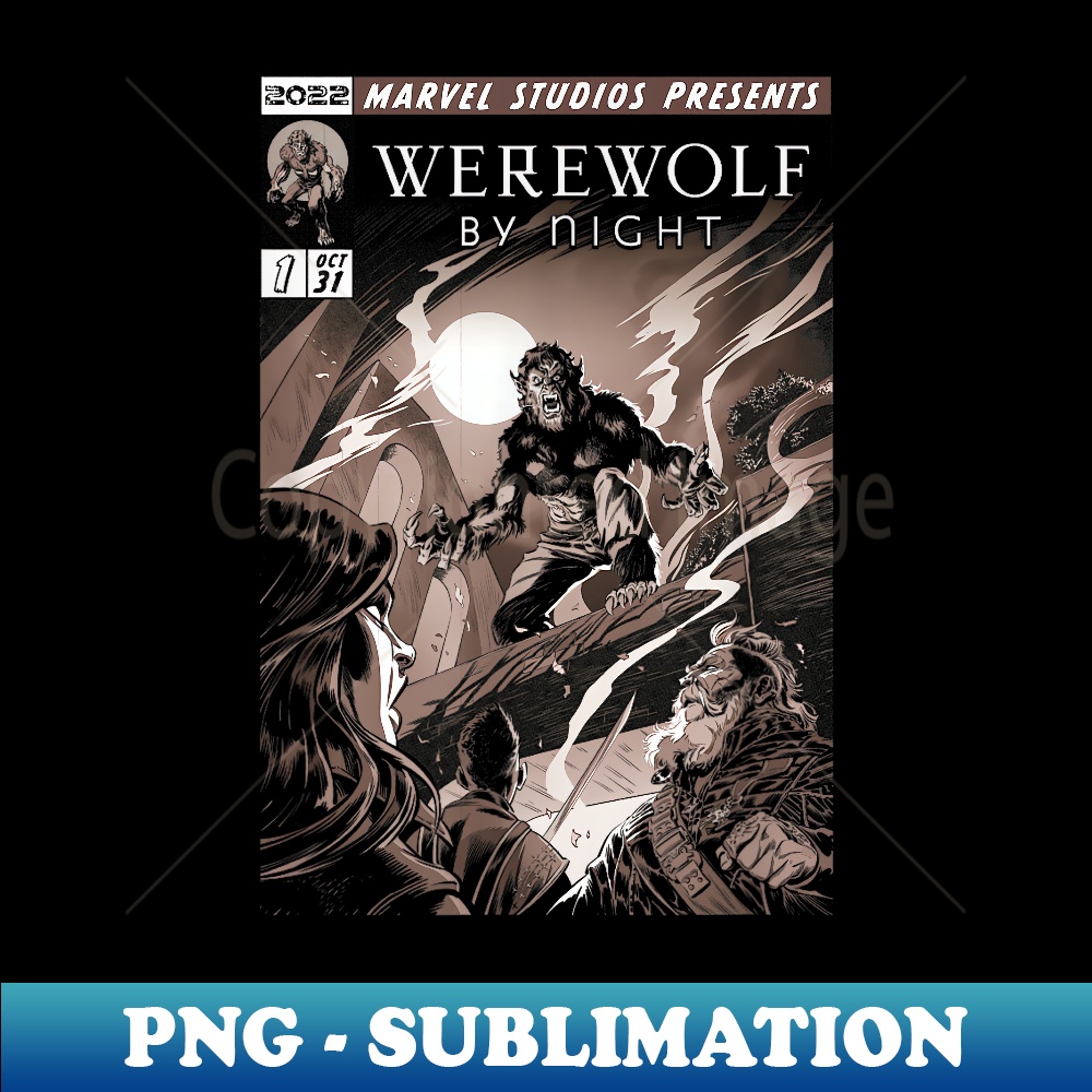 Marvel Werewolf by Night Jack Colorless Comic Cover - Creati | Inspire ...