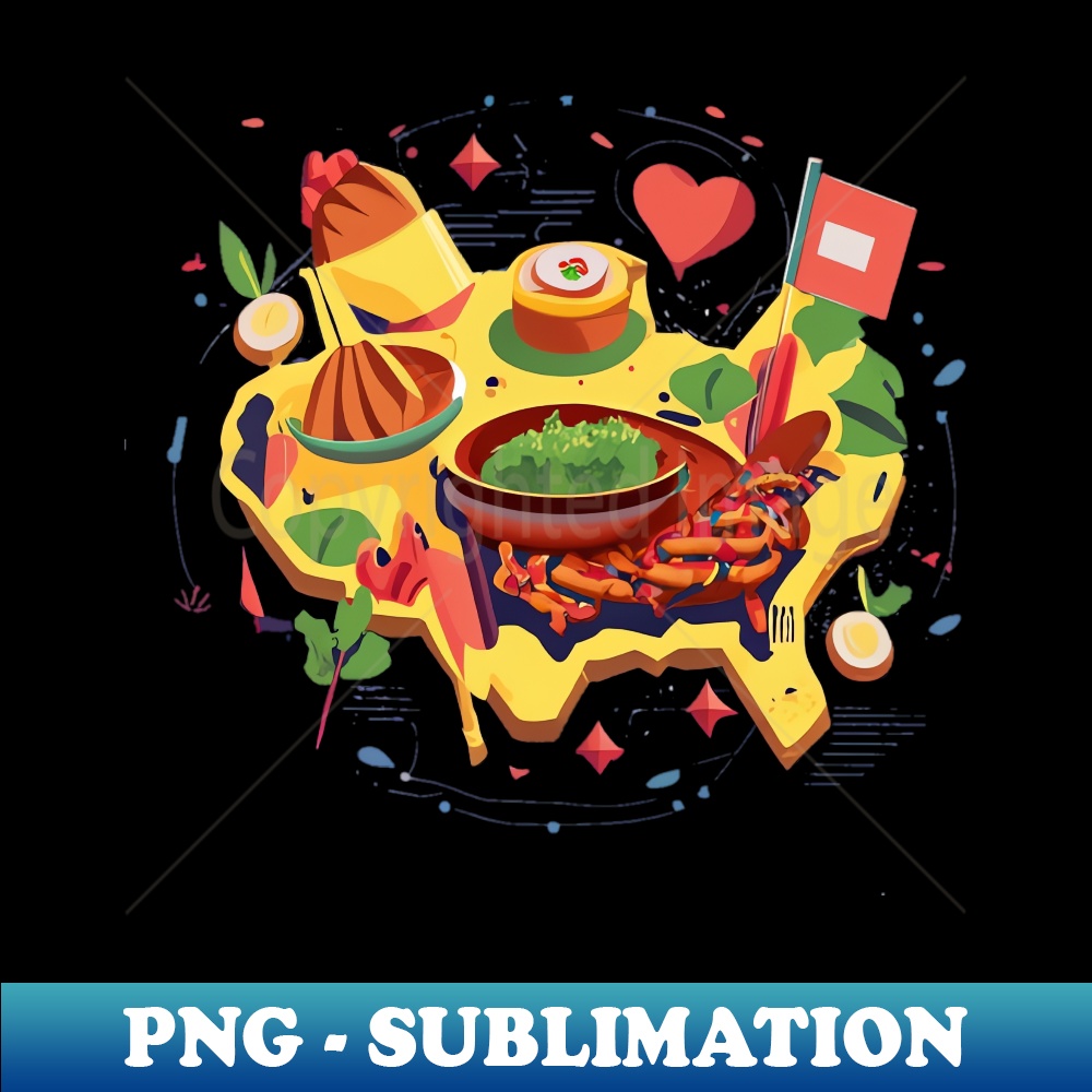 Culinary tourism Food map - PNG Transparent Sublimation Fil | Inspire ...