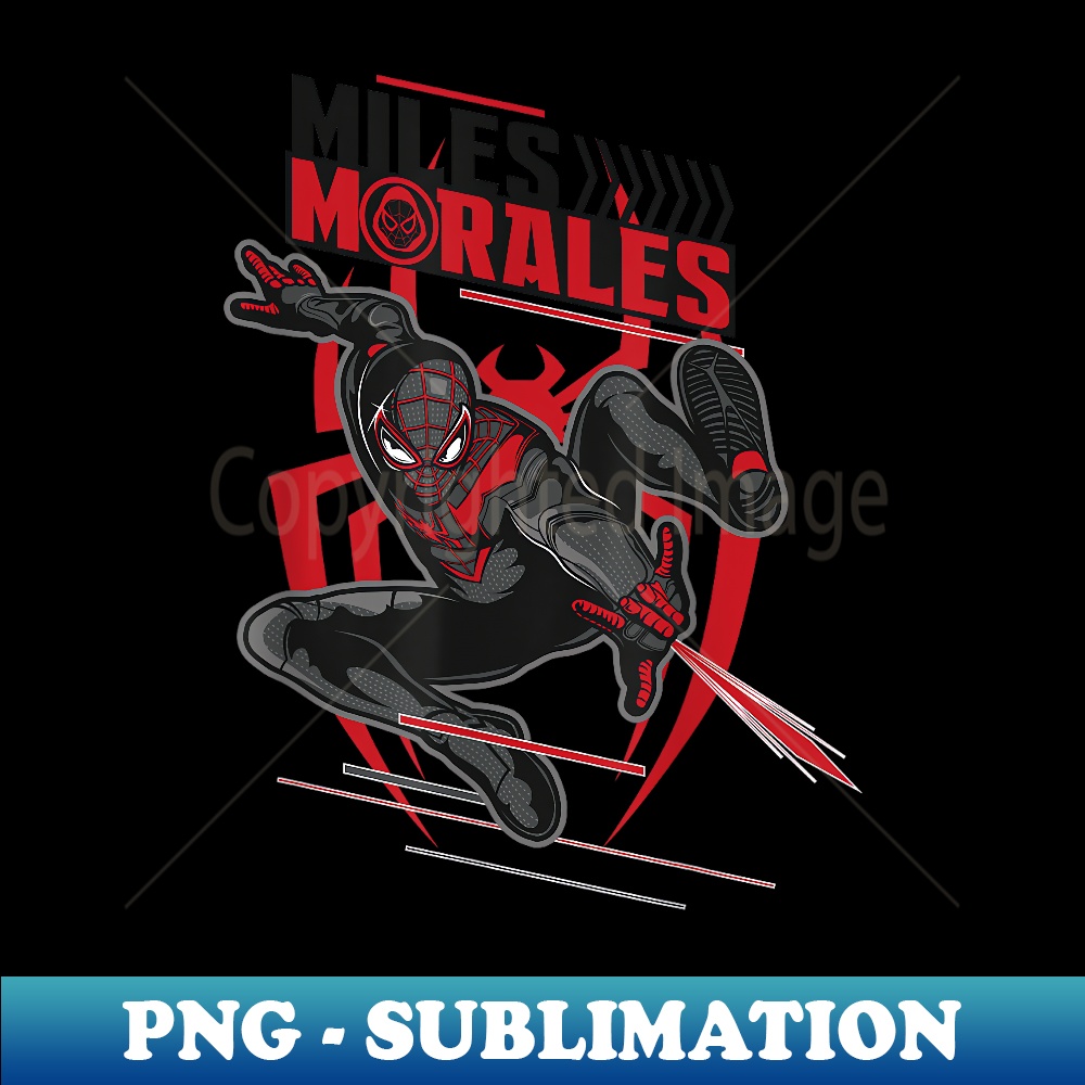 Marvel Spider-Man Miles Morales Swinging Action Shot - Aesth | Inspire Uplift