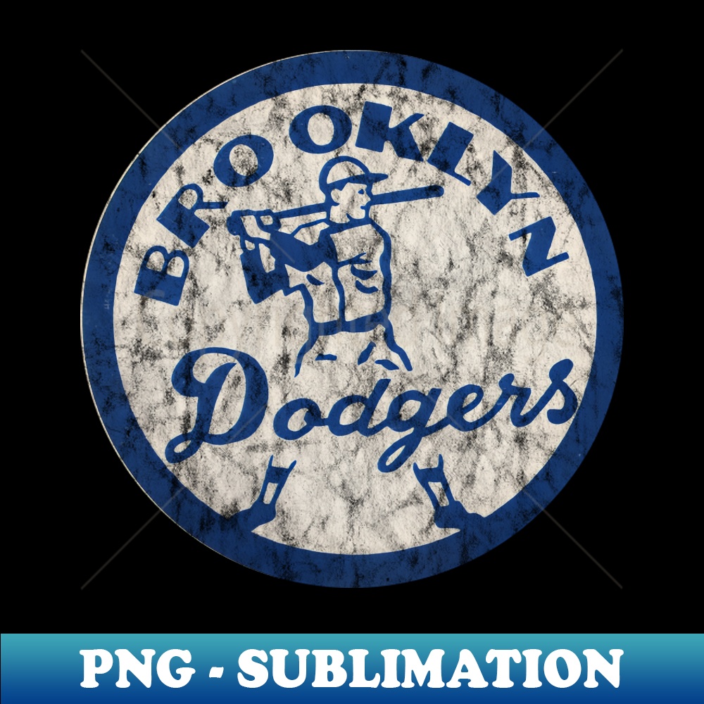 Vintage Brooklyn baseball logo distressed - High-Resolution | Inspire ...