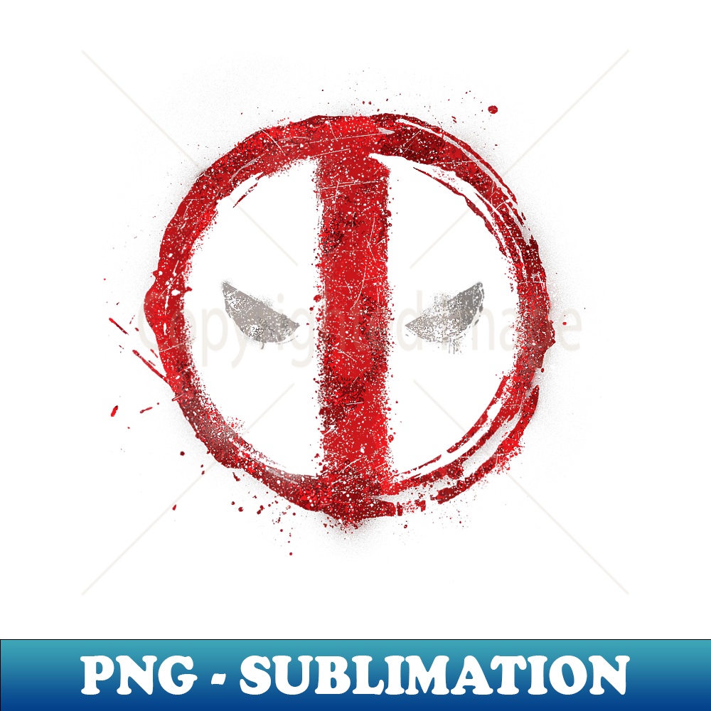 Marvel Deadpool Symbol Red Spray Paint - Decorative Sublimat | Inspire ...