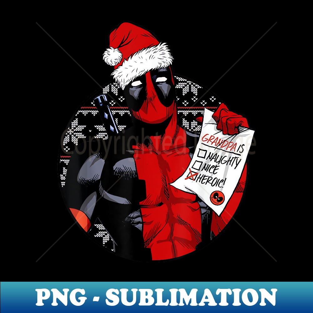 Marvel Deadpool List Grandpa Is Heroic Christmas - Unique Su | Inspire ...