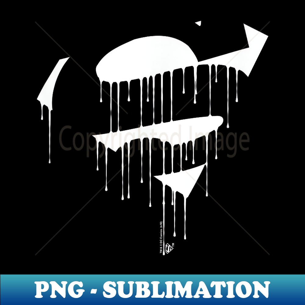Superman Dripping Shield - Artistic Sublimation Digital File | Inspire ...