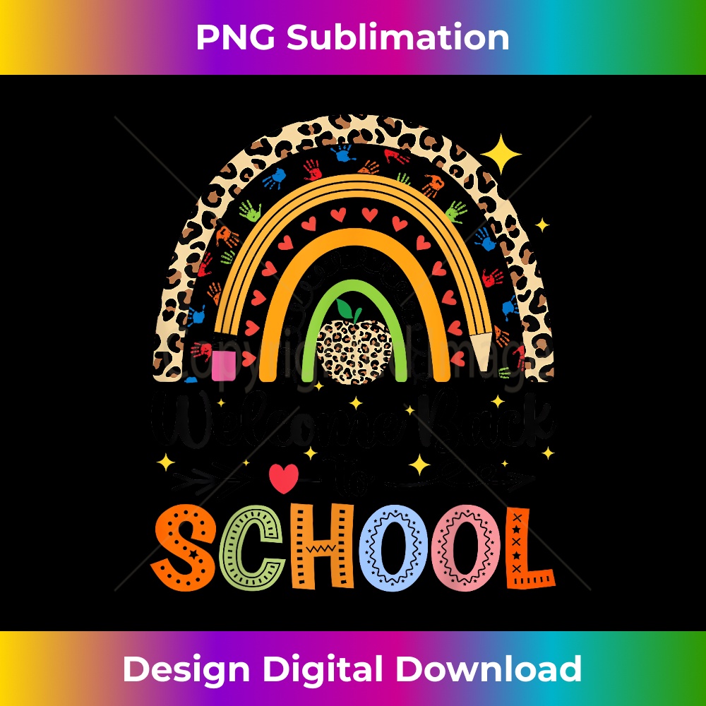 Welcome Back To School Leopard Rainbow Teach - Deluxe PNG Su | Inspire ...