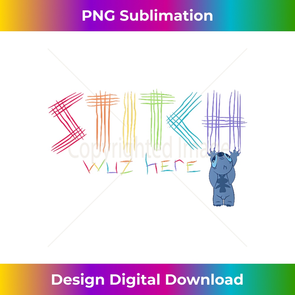 Disney Lilo & Stitch Rainbow Stitch Was Here Pride Scratch T | Inspire ...