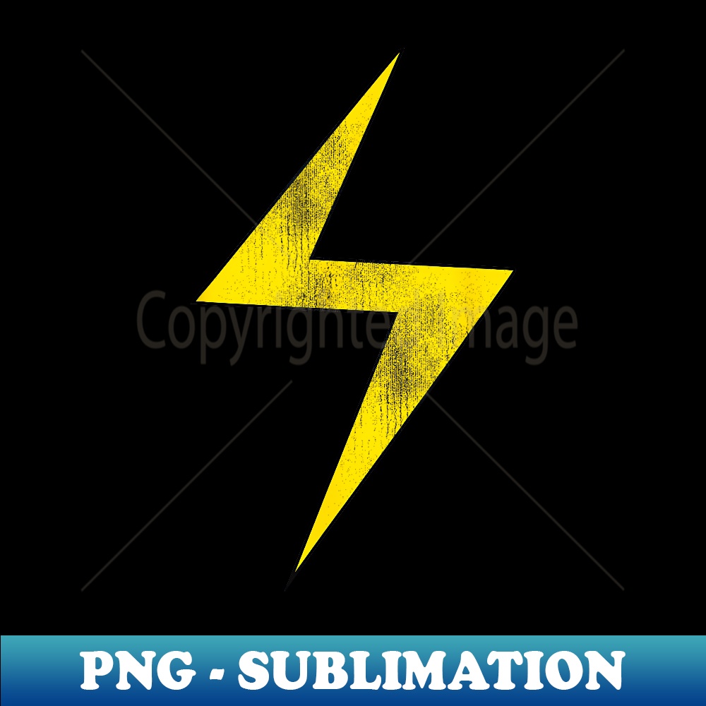 Marvel Ms. Marvel Vintage Lightning Bolt Comic Icon - PNG Tr | Inspire ...