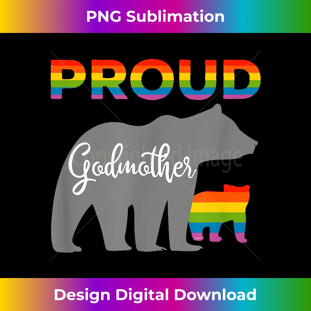 Rainbow Pride Flag Bear Proud Godmother and Gay C - Eco-Frie | Inspire ...