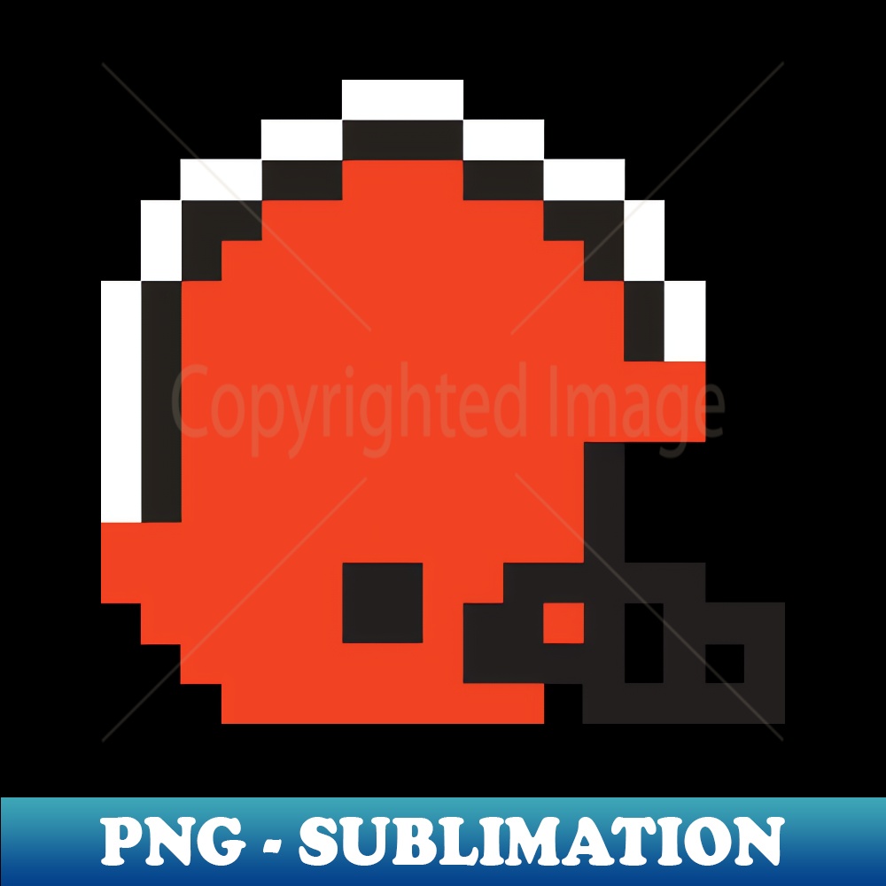 8 Bit Cleveland Browns Helmet - Instant PNG Sublimation Down | Inspire ...
