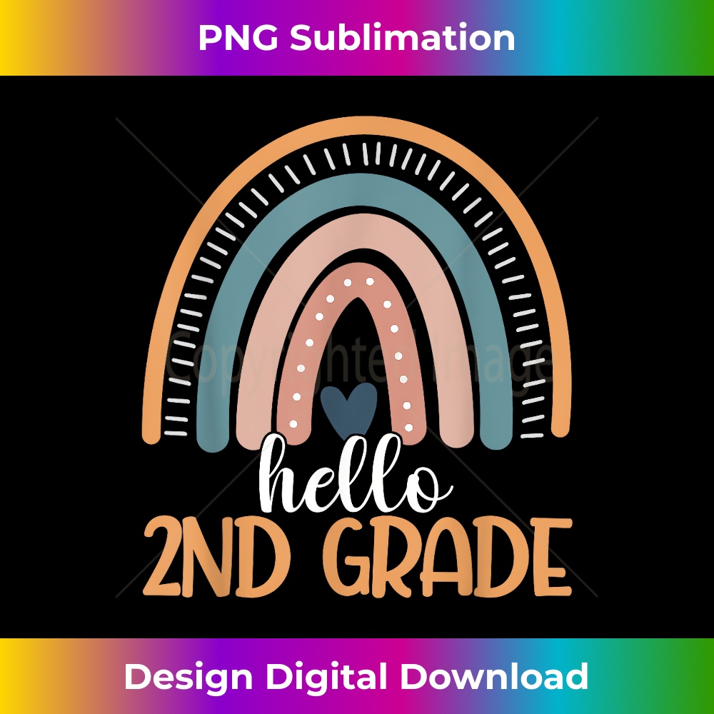 Rainbow Hello Second Grade Back To School 2nd Grade Tea - In | Inspire ...