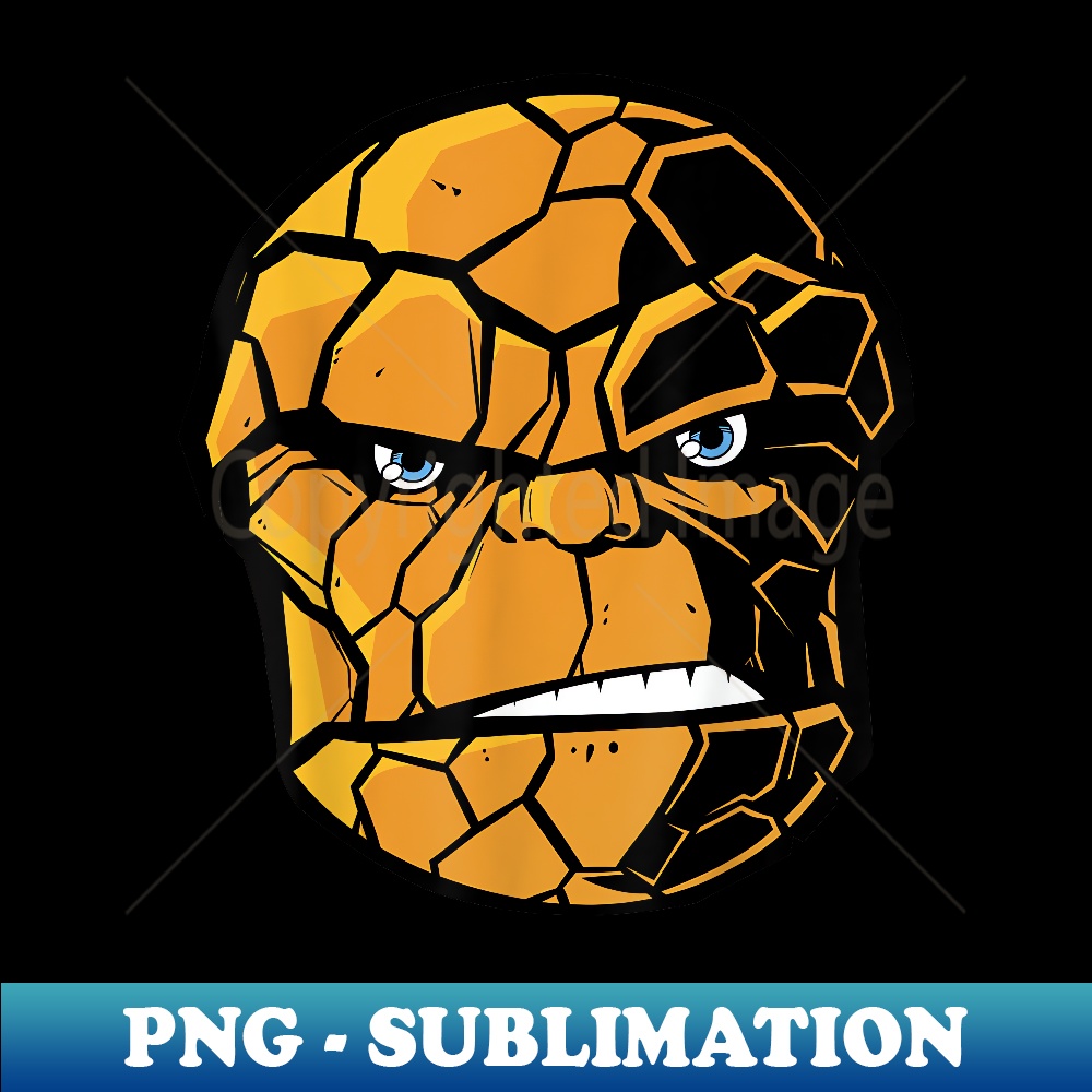 Marvel Fantastic Four The Thing Big Face - Sublimation-Ready | Inspire ...