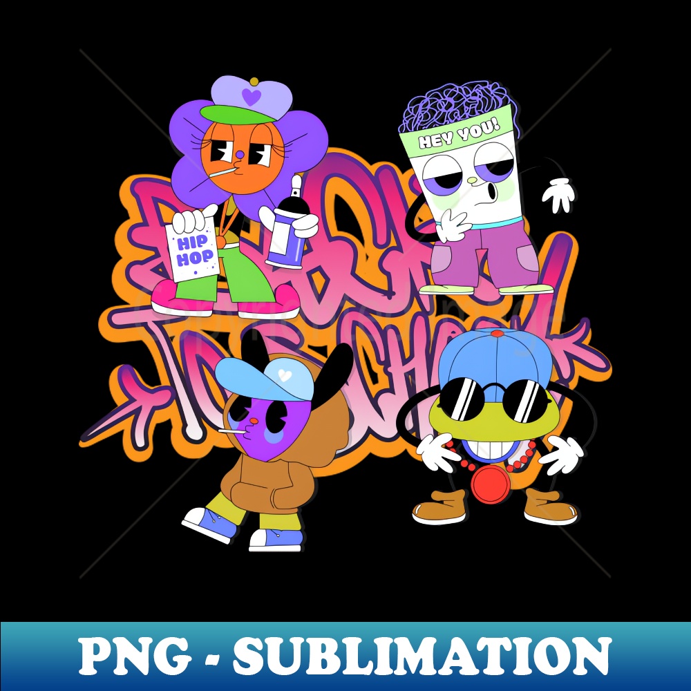 Hip Hop groovy gangs - Aesthetic Sublimation Digital File - | Inspire ...