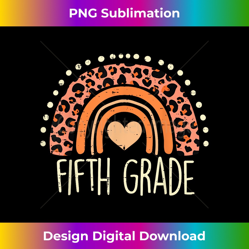 Fifth Grade 5th Rainbow First Day Of School Teacher G - Chic - Inspire ...