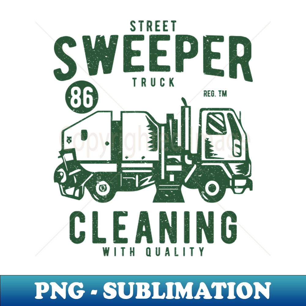 Street Sweeper Truck - Sublimation-Ready PNG File - Unlock V | Inspire ...
