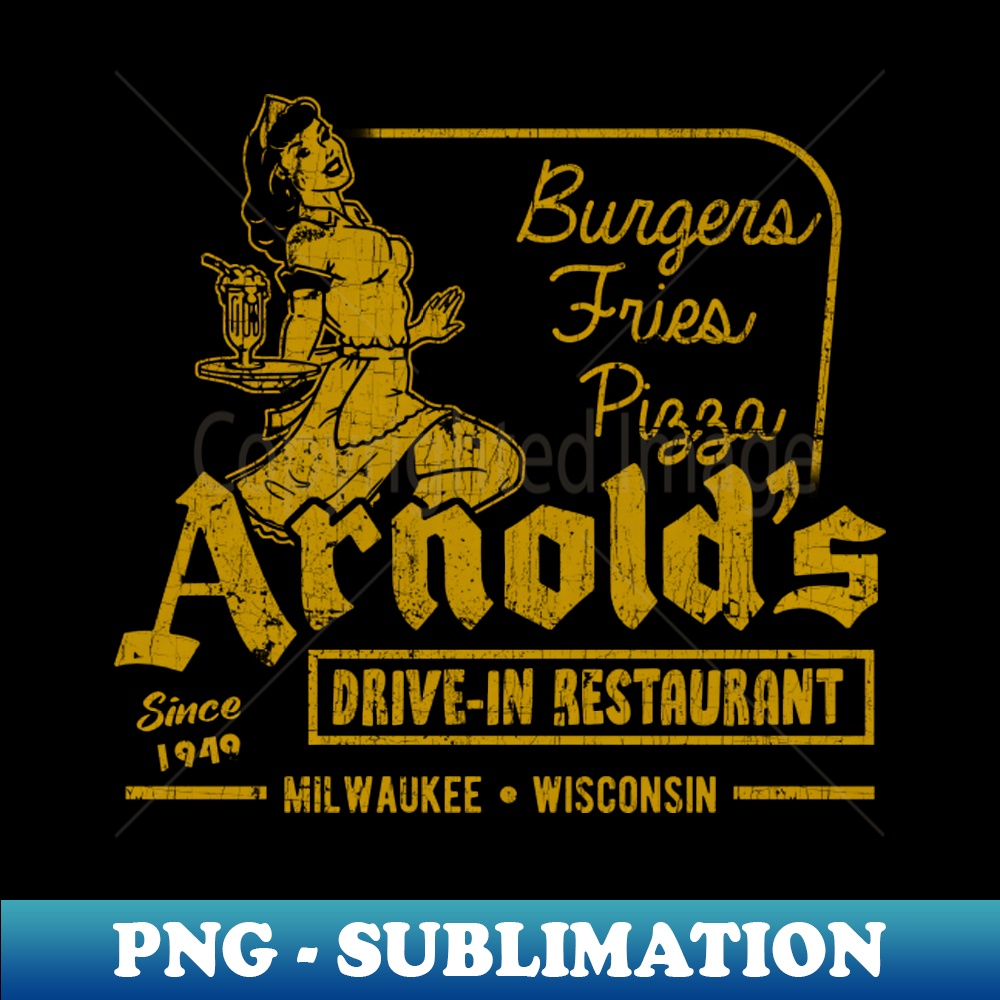 Vintage Arnolds Drive-In Restaurant - Sublimation-Ready PNG | Inspire ...