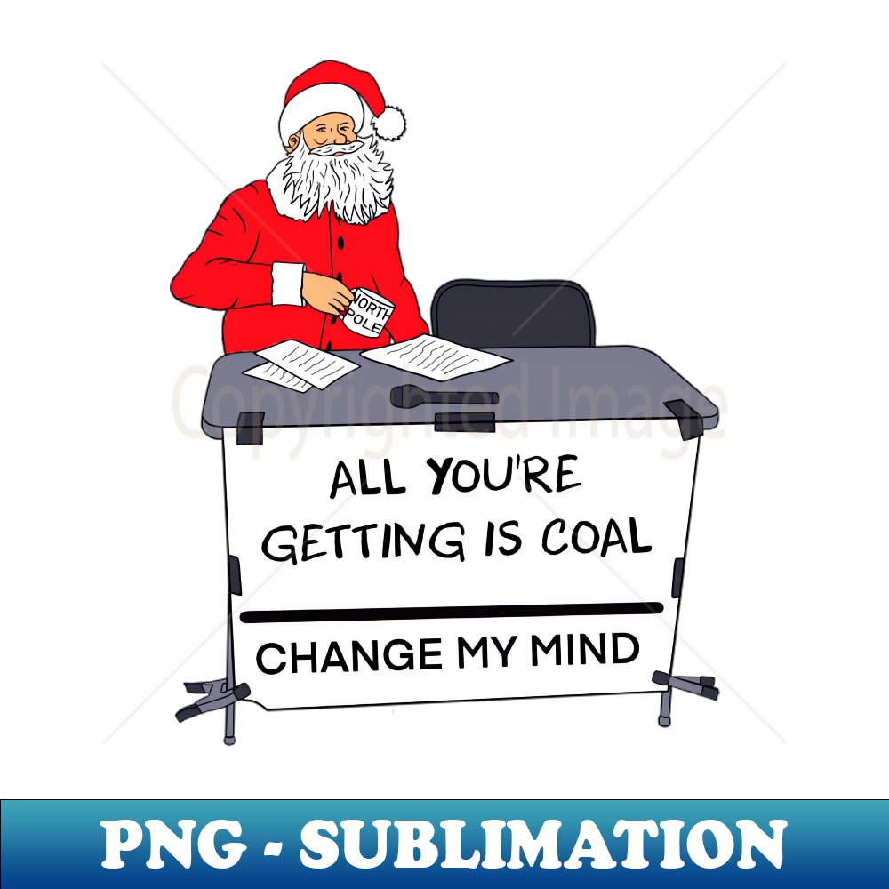On Santas Naughty List - Modern Sublimation PNG File - Boost - Inspire Uplift