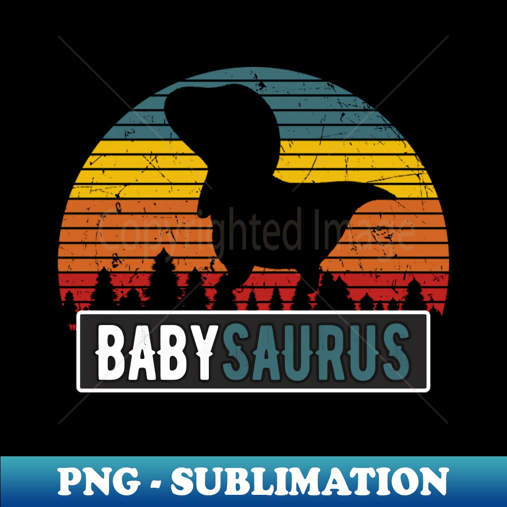 Babysaurus Child T-Rex Dinosaur Retro Baby - Instant Sublima | Inspire ...