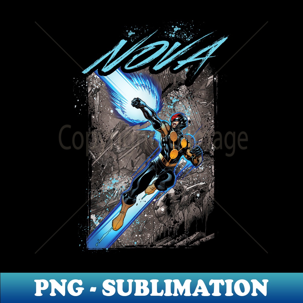 Marvel Comics Retro Nova Celestial Guardian Ink Sketch - Dig | Inspire ...