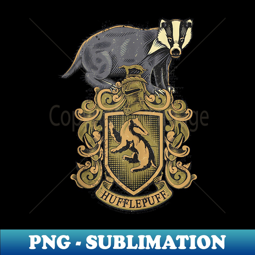 Harry Potter Hufflepuff Badger Crest - Sublimation-Ready PNG | Inspire ...