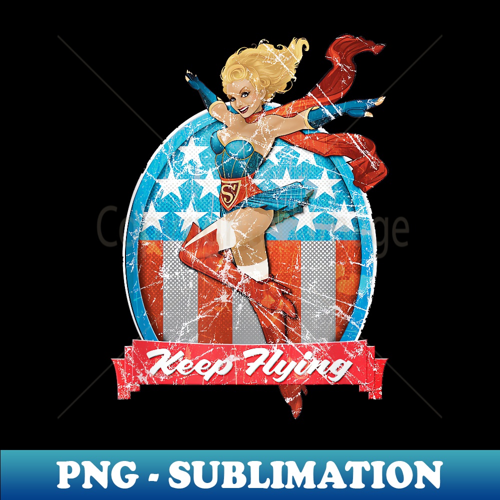 DC Bombshells Supergirl Badge Keep Flying - Digital Sublimat - Inspire ...