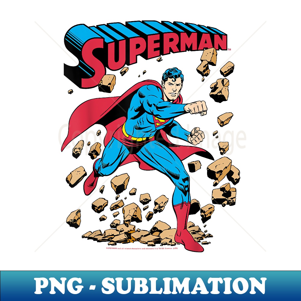 DC Comics Superman Smash Rocks Vintage - Exclusive Sublimati | Inspire ...
