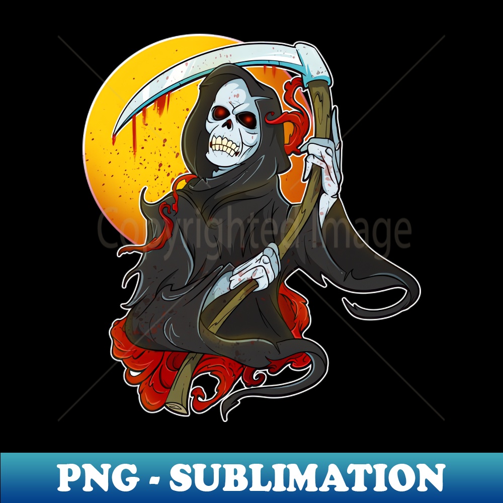 Undead Skeleton Zombie Reaper Skull - PNG Transparent Sublim - Inspire ...