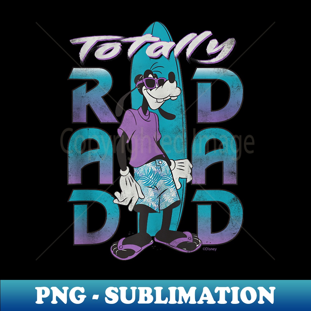 Disney Goofy Totally Rad Dad Fatheru2019s Day Surfing Distre | Inspire ...