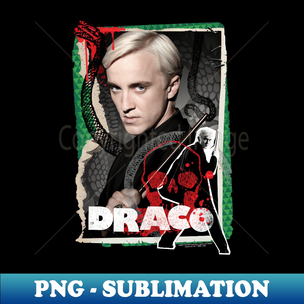 Harry Potter Draco Malfoy Photo Collage - Retro PNG Sublimat | Inspire ...