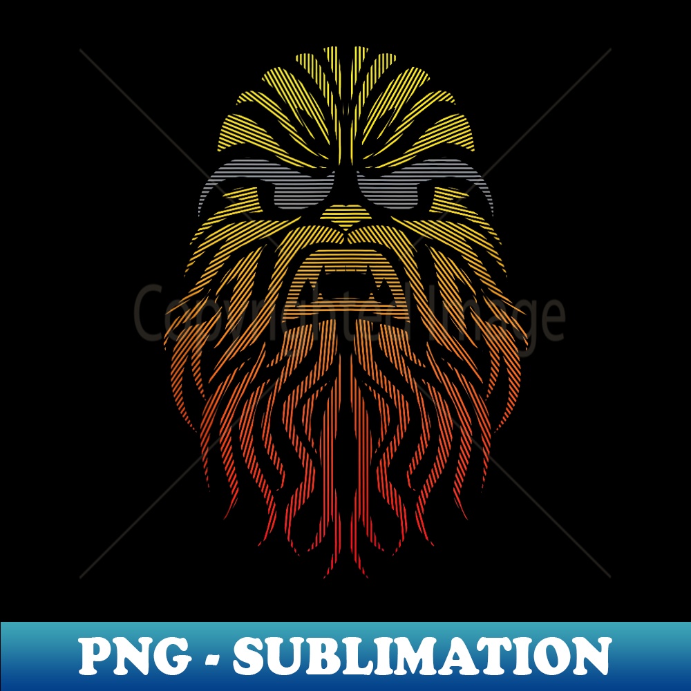 Star Wars Chewbacca Angry Colorful Portrait - Premium Sublim | Inspire ...