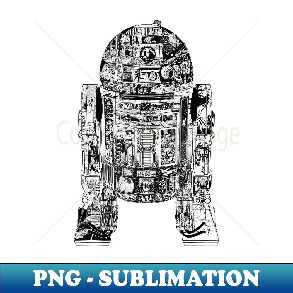 Star Wars R2-D2 Detailed Portrait Sketch - Stylish Sublimati | Inspire ...
