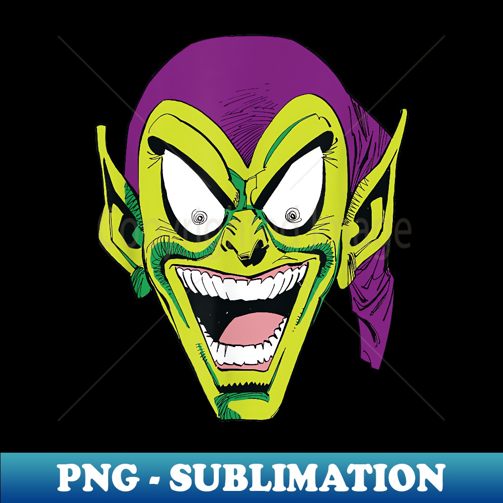 Marvel Comics Retro Green Goblin Spidey Villain Big Face - S | Inspire ...