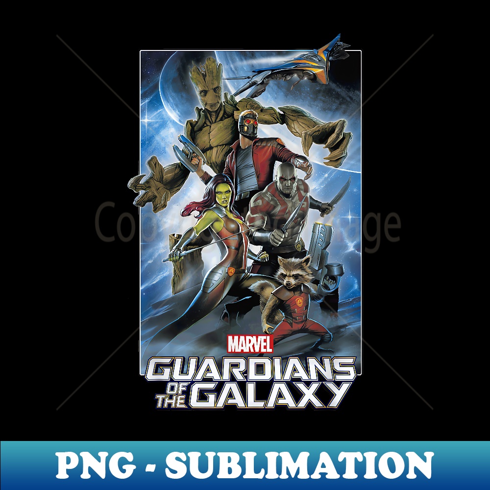 Marvel Guardians of the Galaxy Group Graphic - Instant Subli | Inspire ...