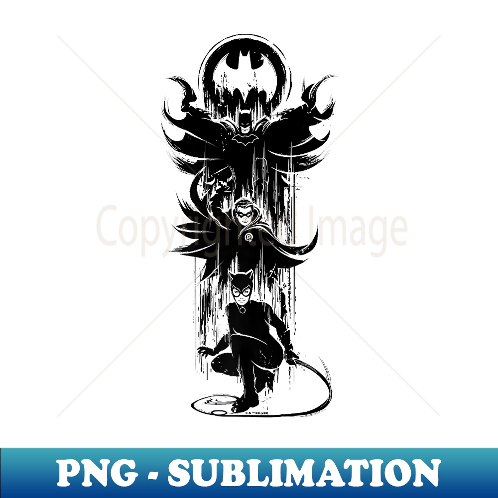 DC Comics Justice League Batman Robin Catwoman Fall - Retro | Inspire ...