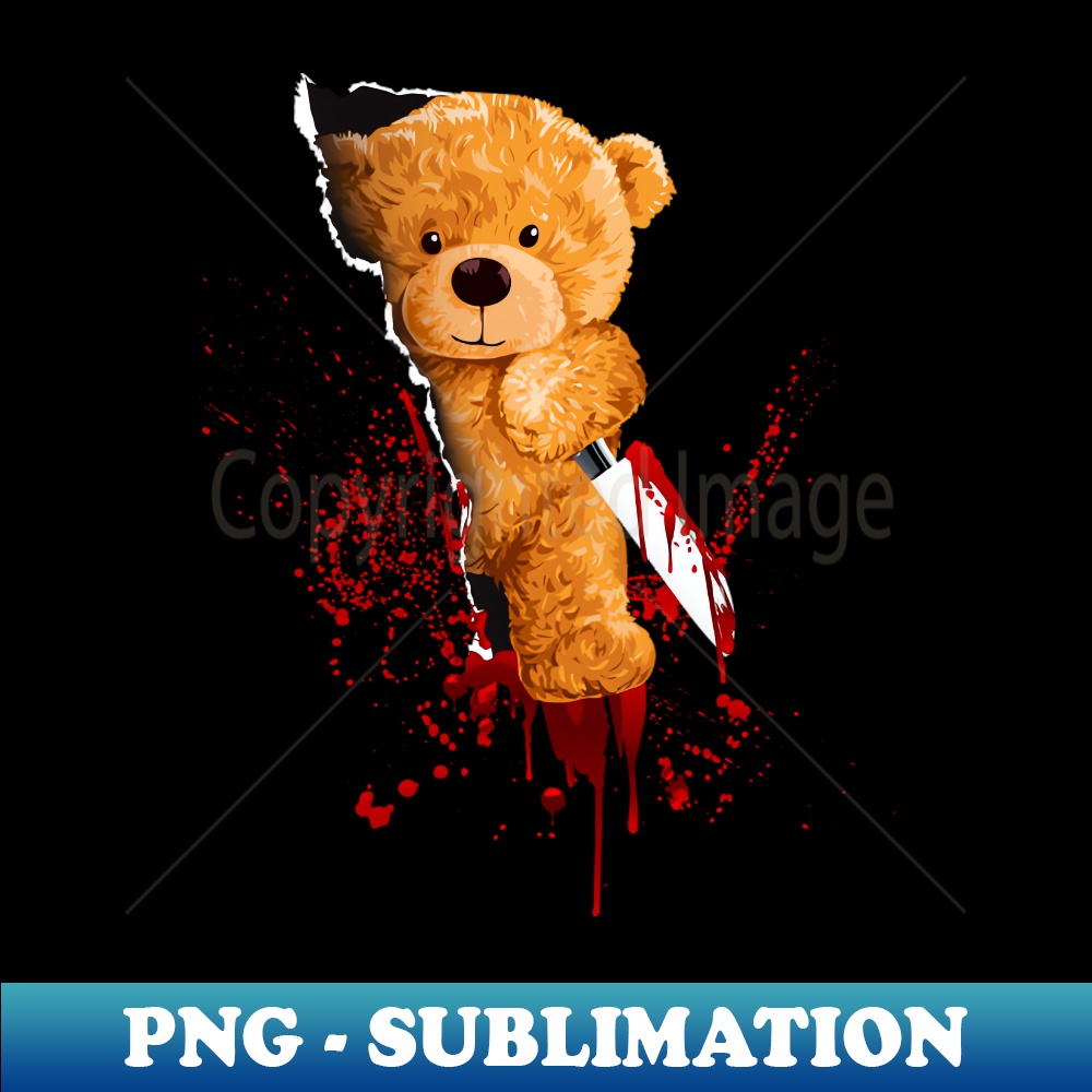 Horror Teddy Bear Cuts Through Shirt With Knife - Elegant Su | Inspire ...