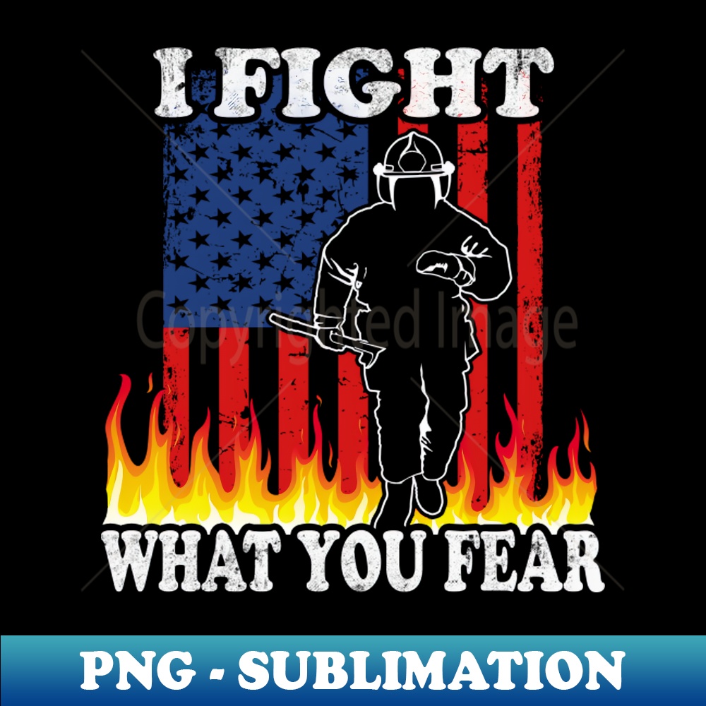 Fireman fight Fire - Retro PNG Sublimation Digital Download - Inspire Uplift