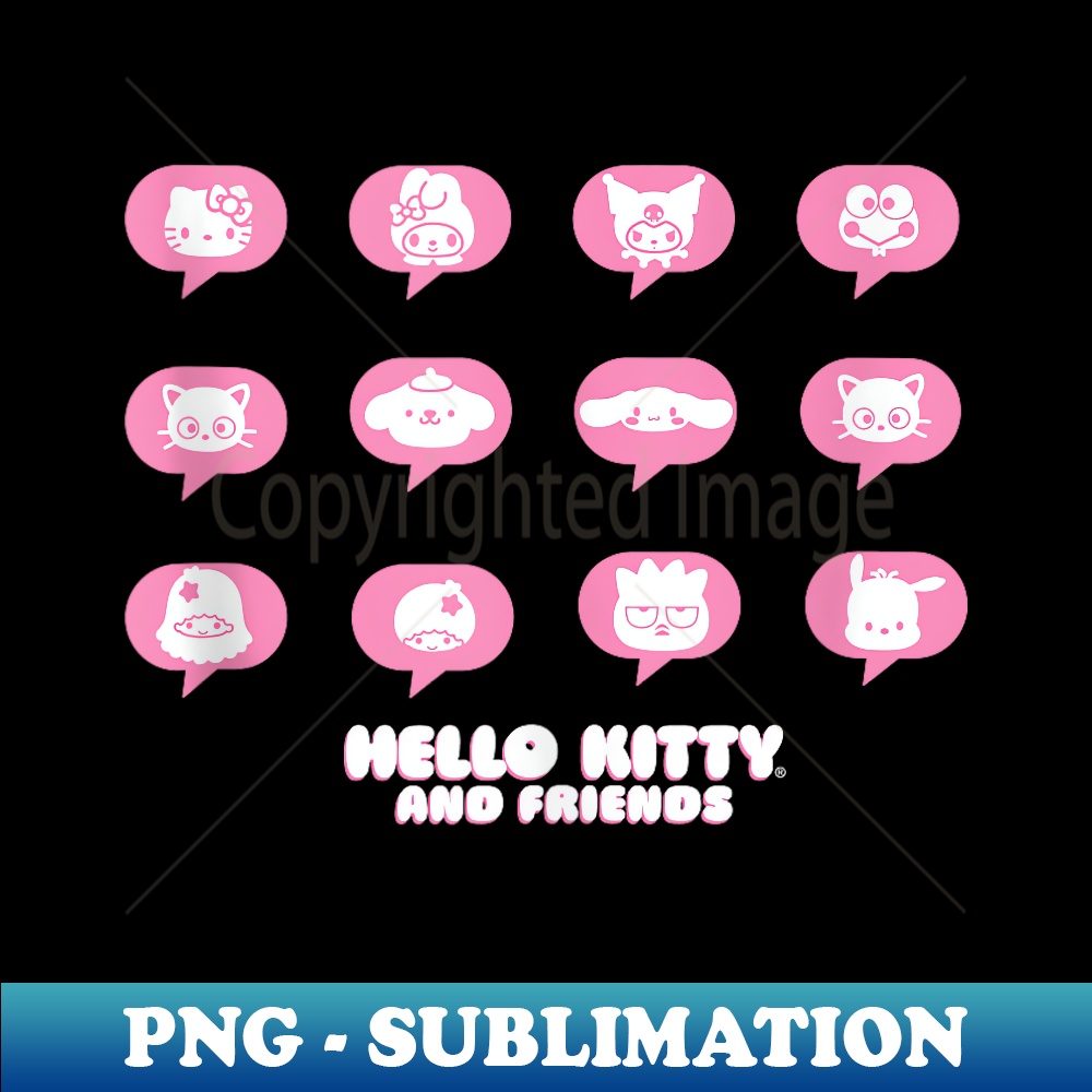 Hello Kitty and Friends Text Bubbles - Vintage Sublimation P | Inspire ...