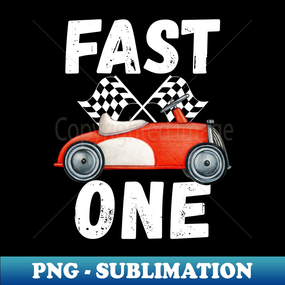 One Year Race Car 1st Birthday Fast One This Little Racer - | Inspire ...