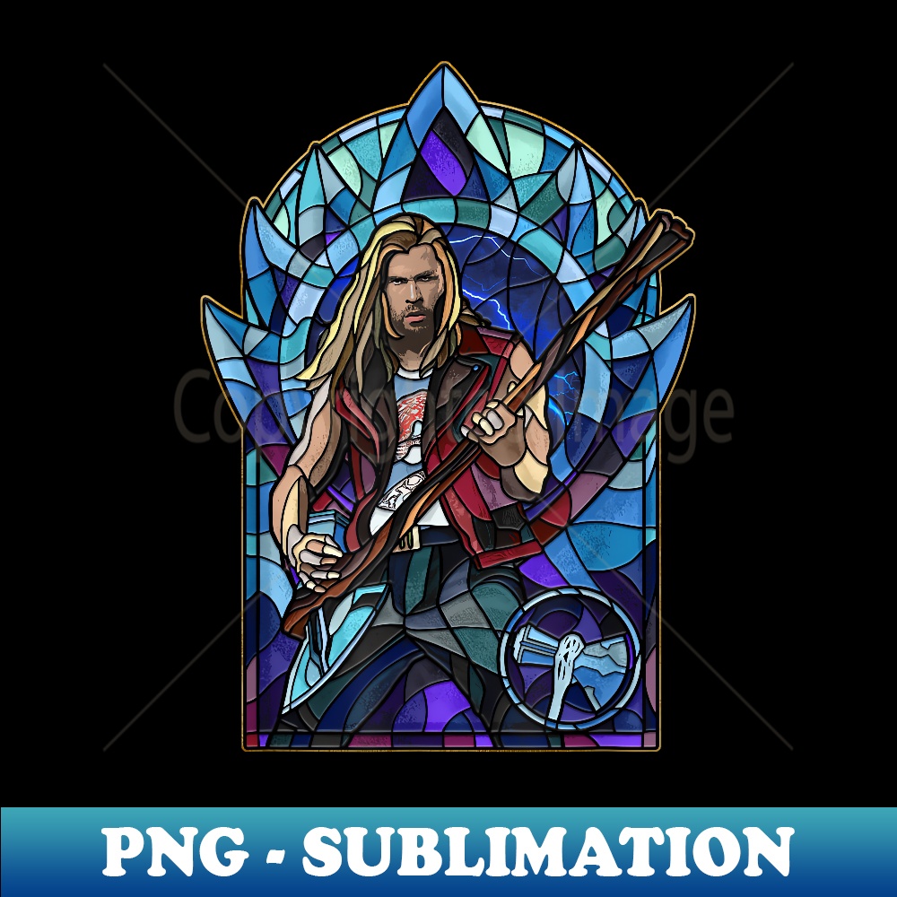 Marvel Thor Love and Thunder Thor Stained Glass Rocker - PNG | Inspire ...