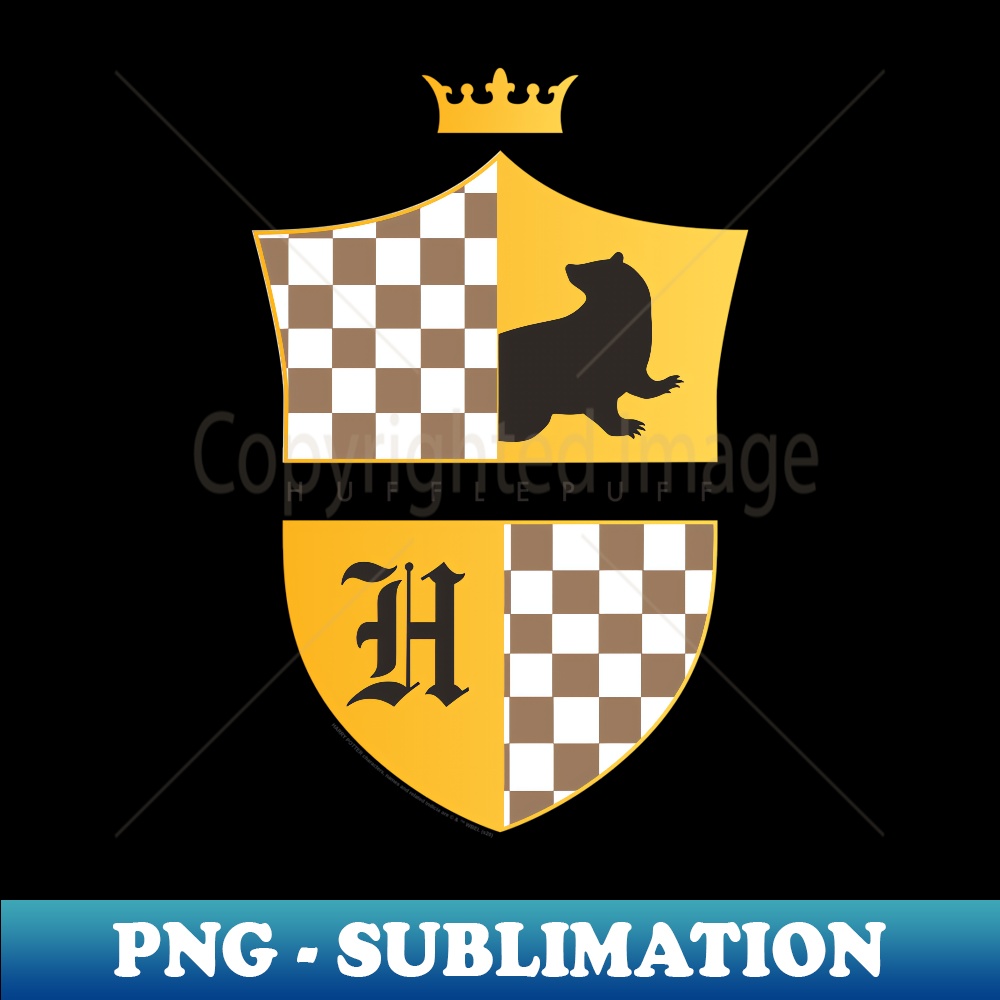 Harry Potter Hufflepuff Checkered Shield Crest - Professiona | Inspire ...