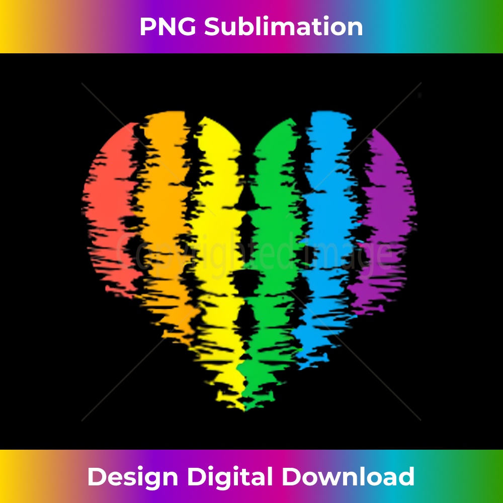 Heart - Rainbow Colors - Classic - Vibrant Sublimation Digit | Inspire ...