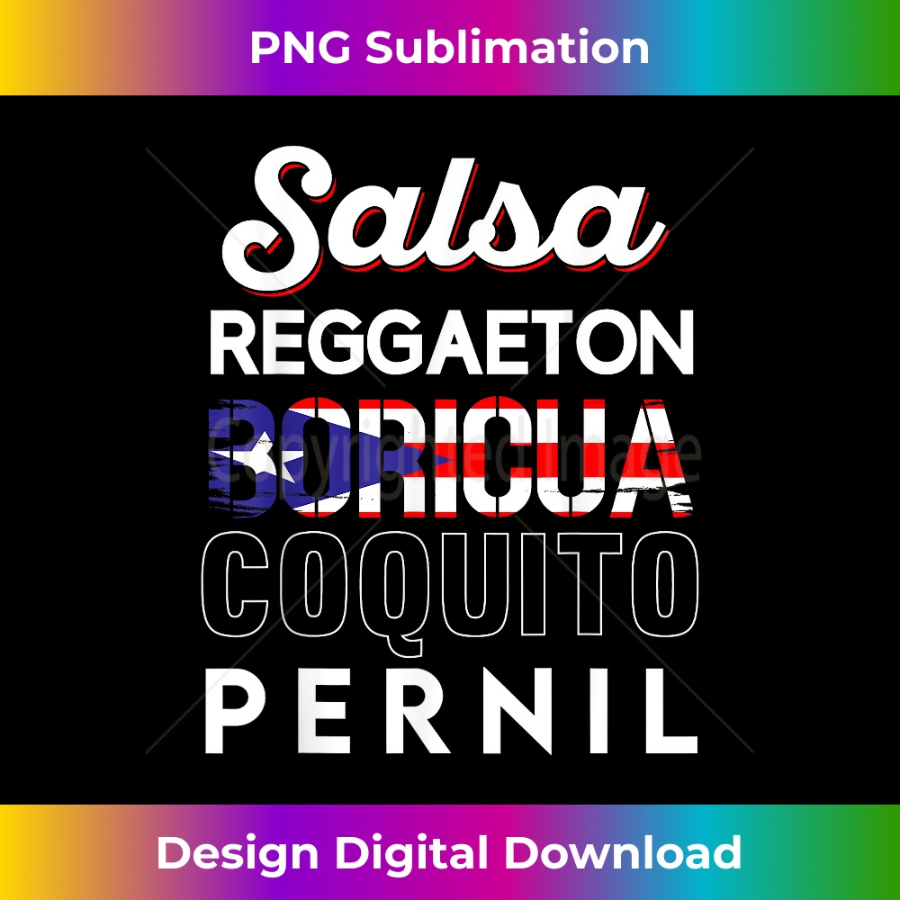 Salsa Puerto Rico Boricua Reggaeton Coquito Pernil PR Pride | Inspire ...