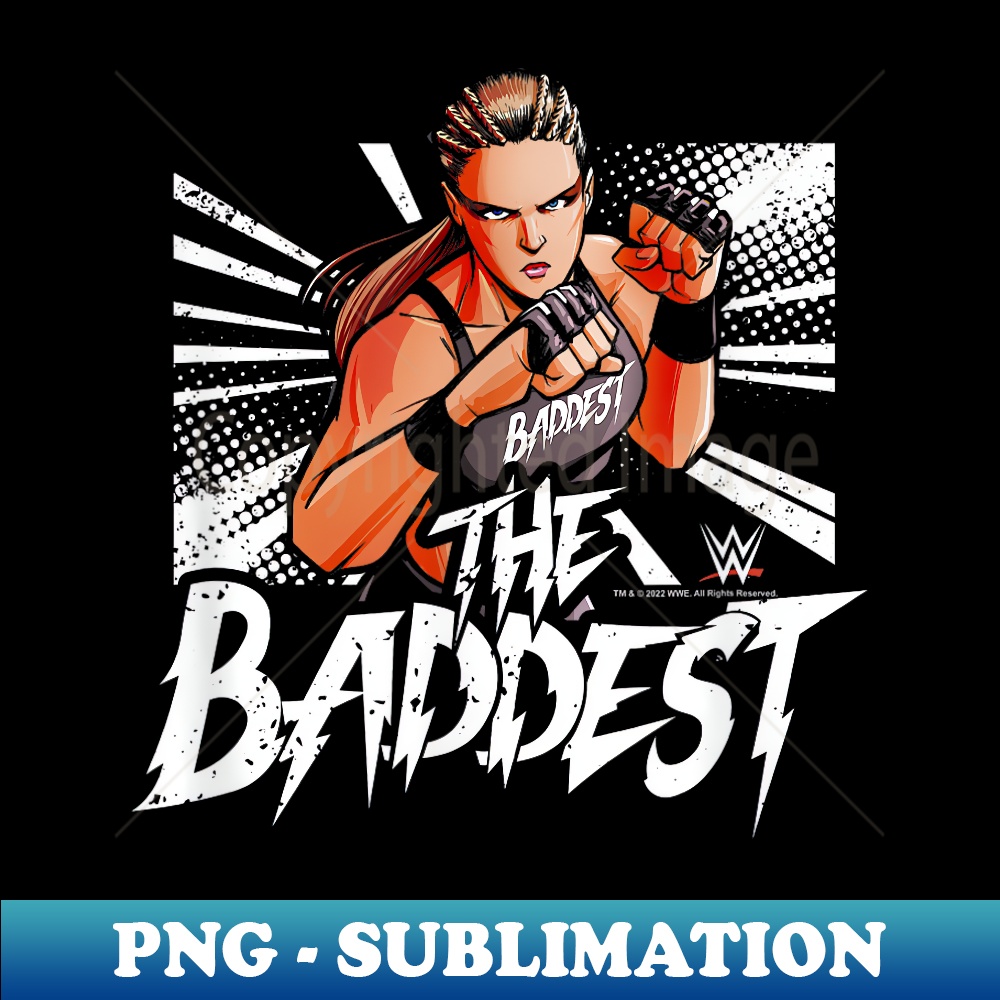 WWE Ronda Rousey The Baddest Comic Book Panel Portrait - Sub | Inspire ...