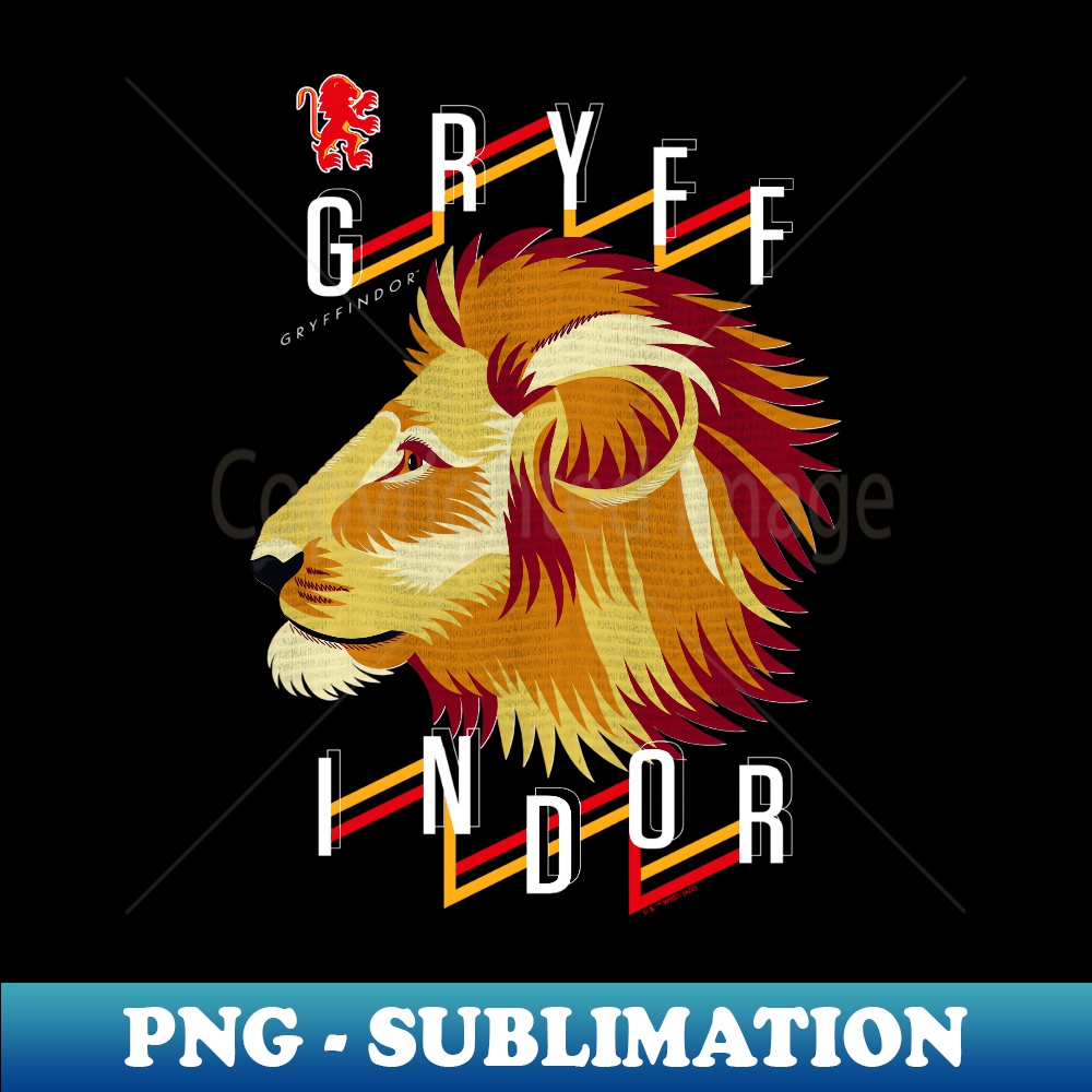 Harry Potter Gryffindor Lion Head Logo - Digital Sublimation | Inspire ...