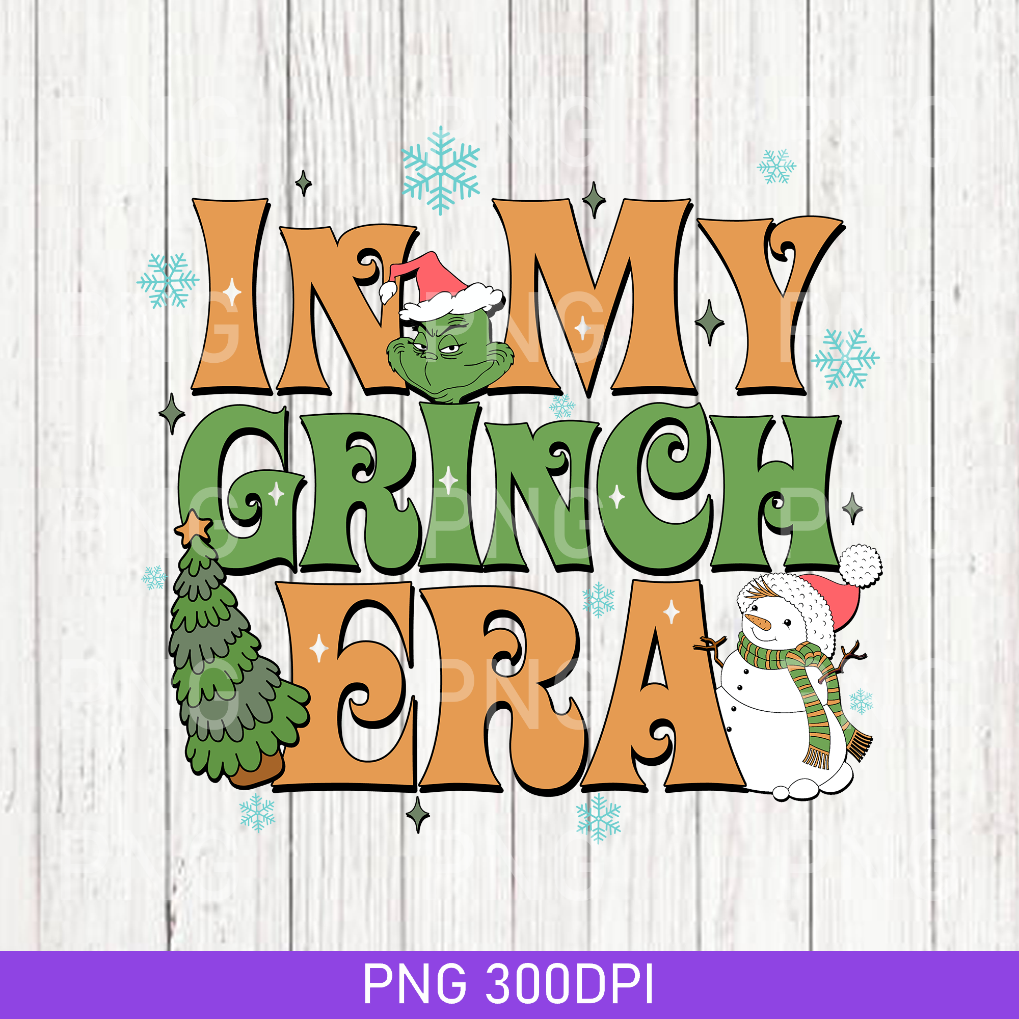 In My Grinch Era PNG, In My Christmas Era PNG, In My Grinch - Inspire ...