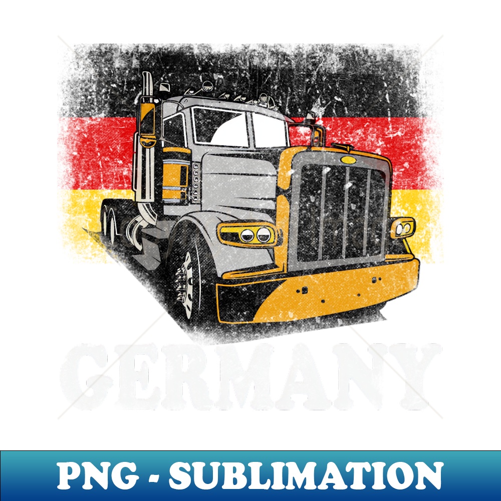 German Trucker - PNG Transparent Digital Download File for S - Inspire ...