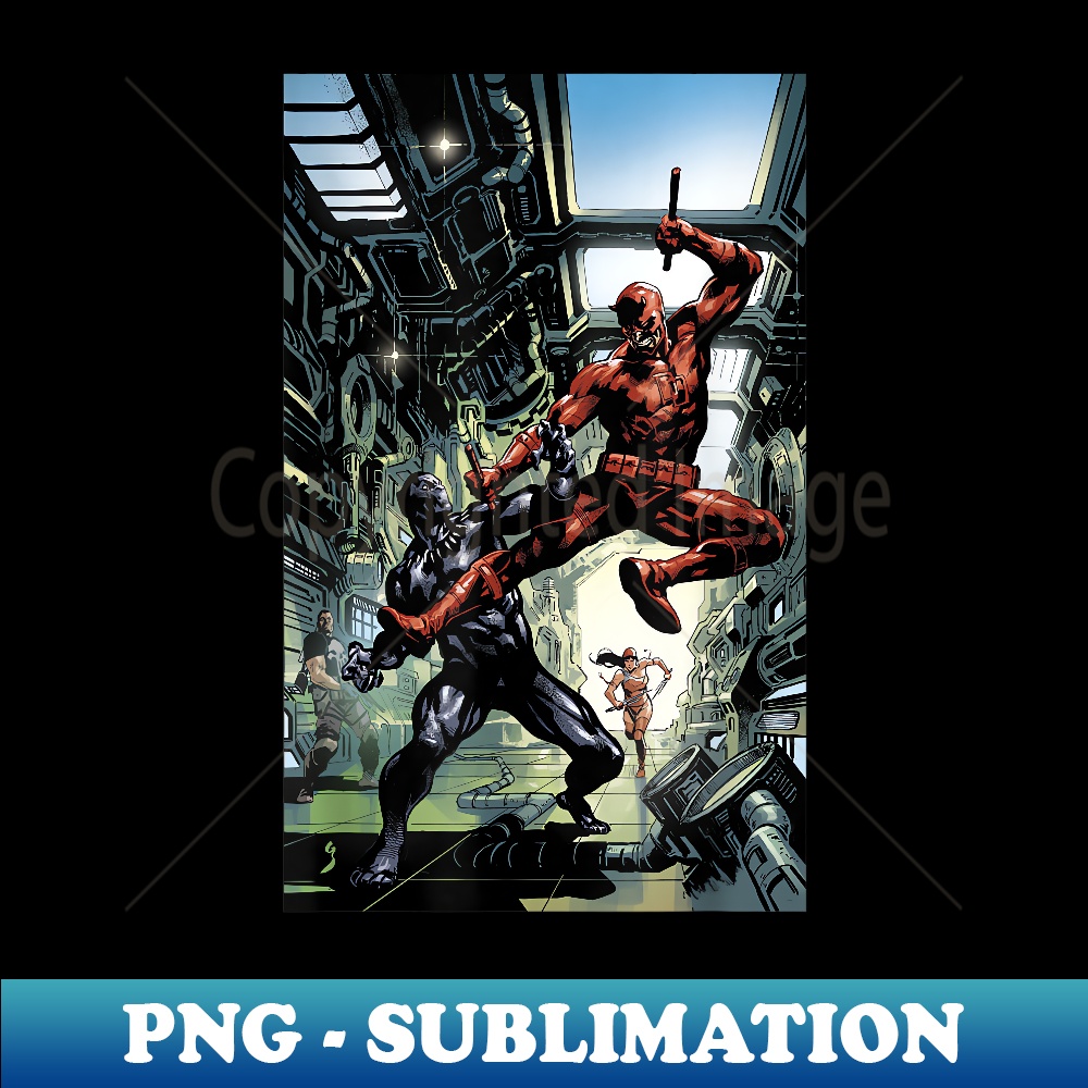 Marvel Black Panther Daredevil Portrait - Exclusive PNG Subl | Inspire ...