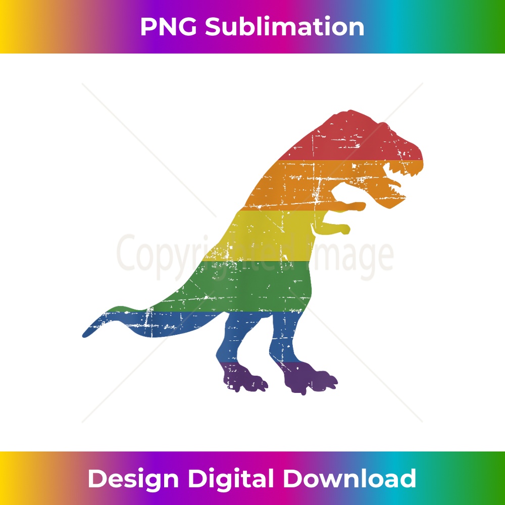 T-Rex dinosaur in rainbow flag for pride month awareness - C | Inspire ...